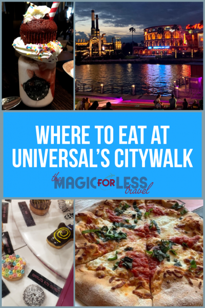 Dining at Universal CityWalk at both full & quick service locations