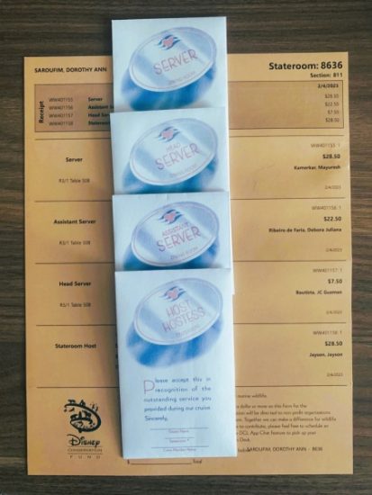 How Gratuities Work on Disney Cruise Line