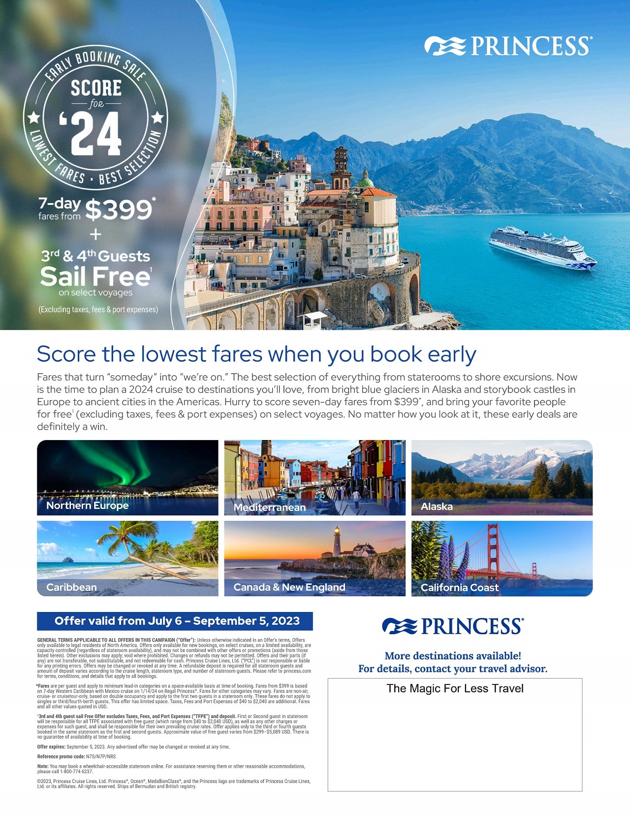 Princess Cruise Line Offer - The Magic For Less Travel